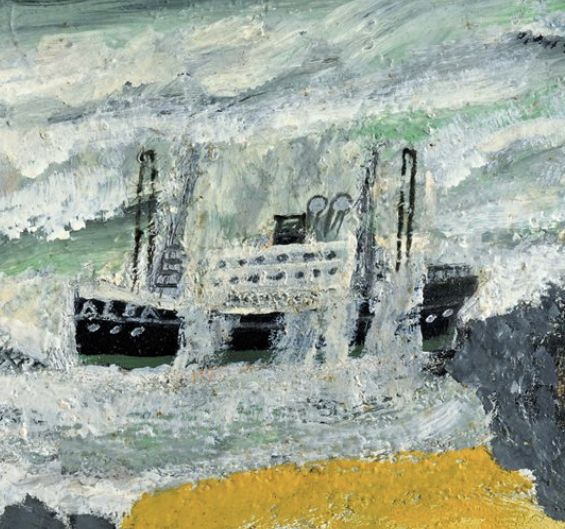 Shipwreck 2, The Wreck of the Alba” by Alfred Wallis